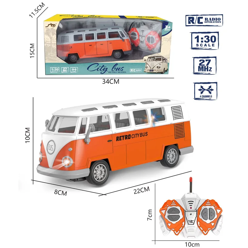 Classic Bus RC Buses Toy - Wireless Control Racing Car