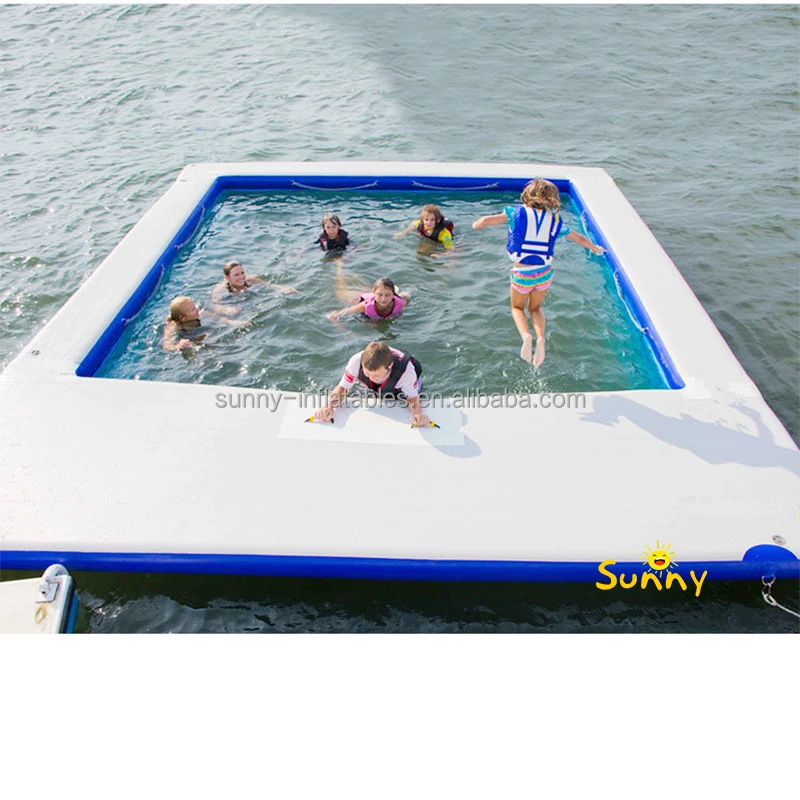 Inflatable Raft Platform Island - Water Floating Dock
