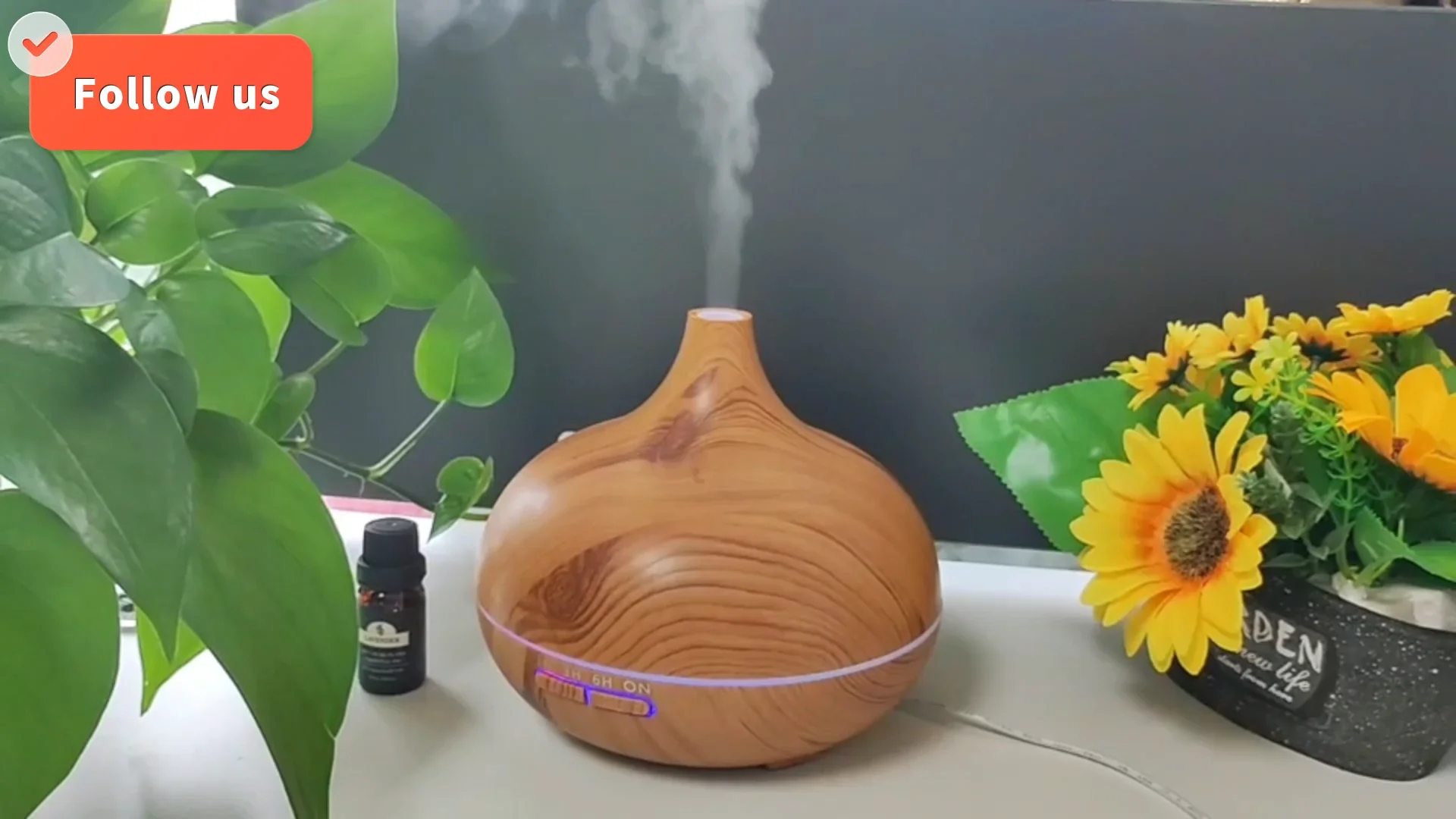 Classic Portable Ultrasonic Humificador Defuser 500ml Remote Control ...