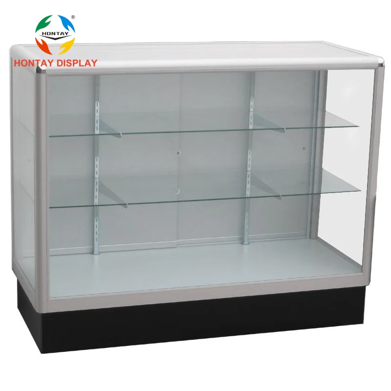70'' L Full Vision Glass Display Cabinet with LED for Retail