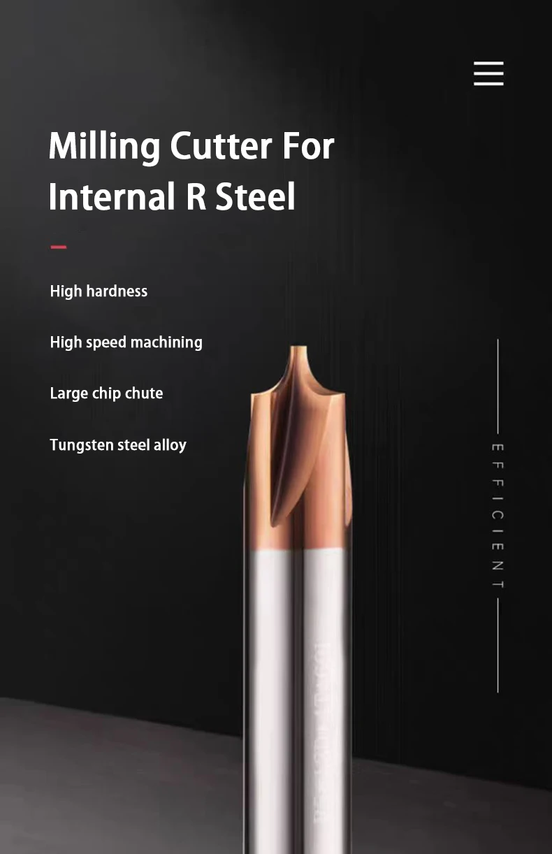 Carbide Radius Corner Rounding Cutter End Mill Cnc Tool Inner R1 R2 R3 Chamfering Outside Radii ...