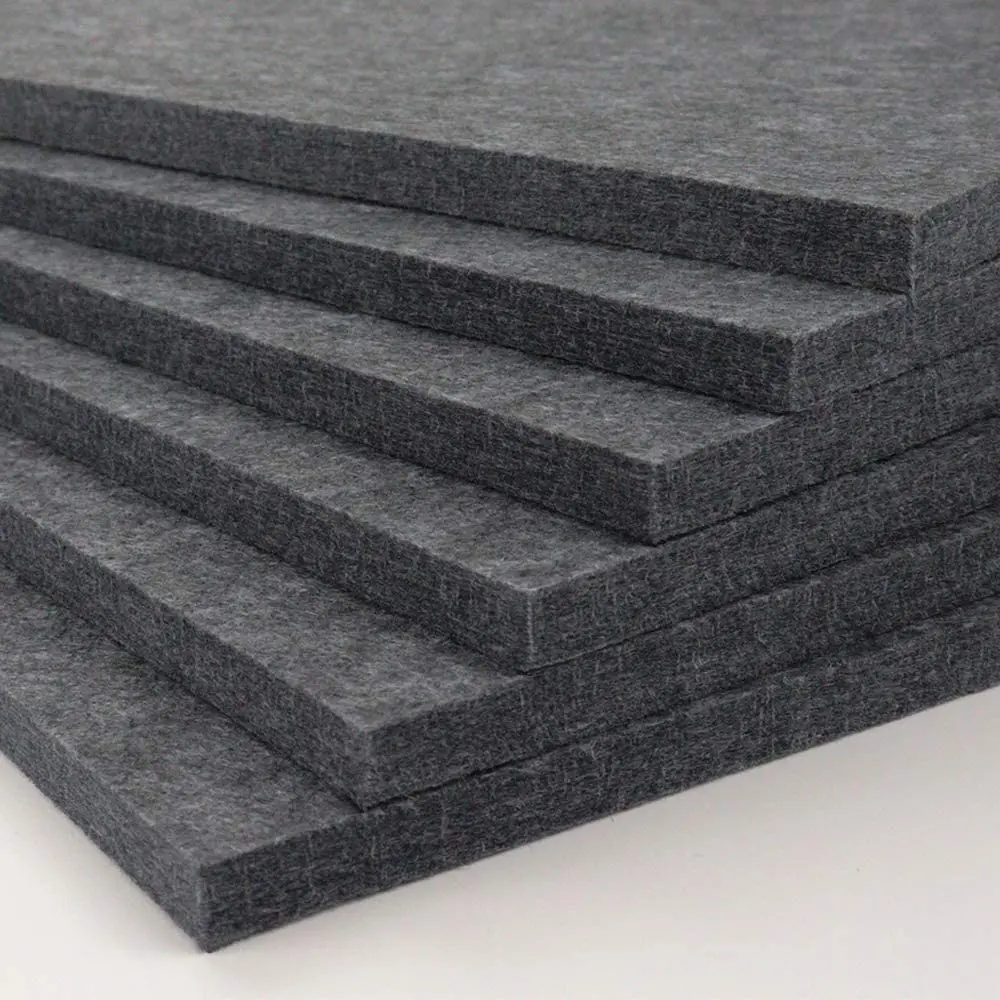 HENGJIU Eco acoustic solution 100% polyester fiber PET felt acoustic ...