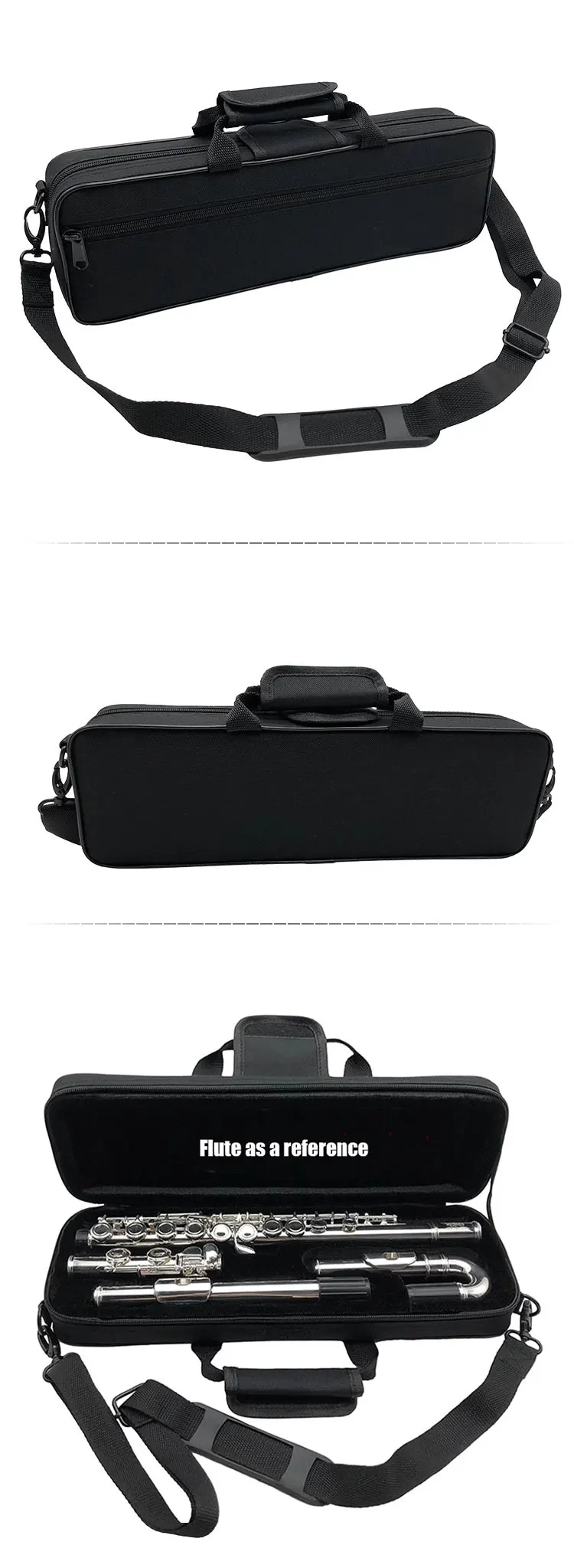 16 Hole Elbow Flute Bags Musical Instrument Storage Box Flute Canvas ...