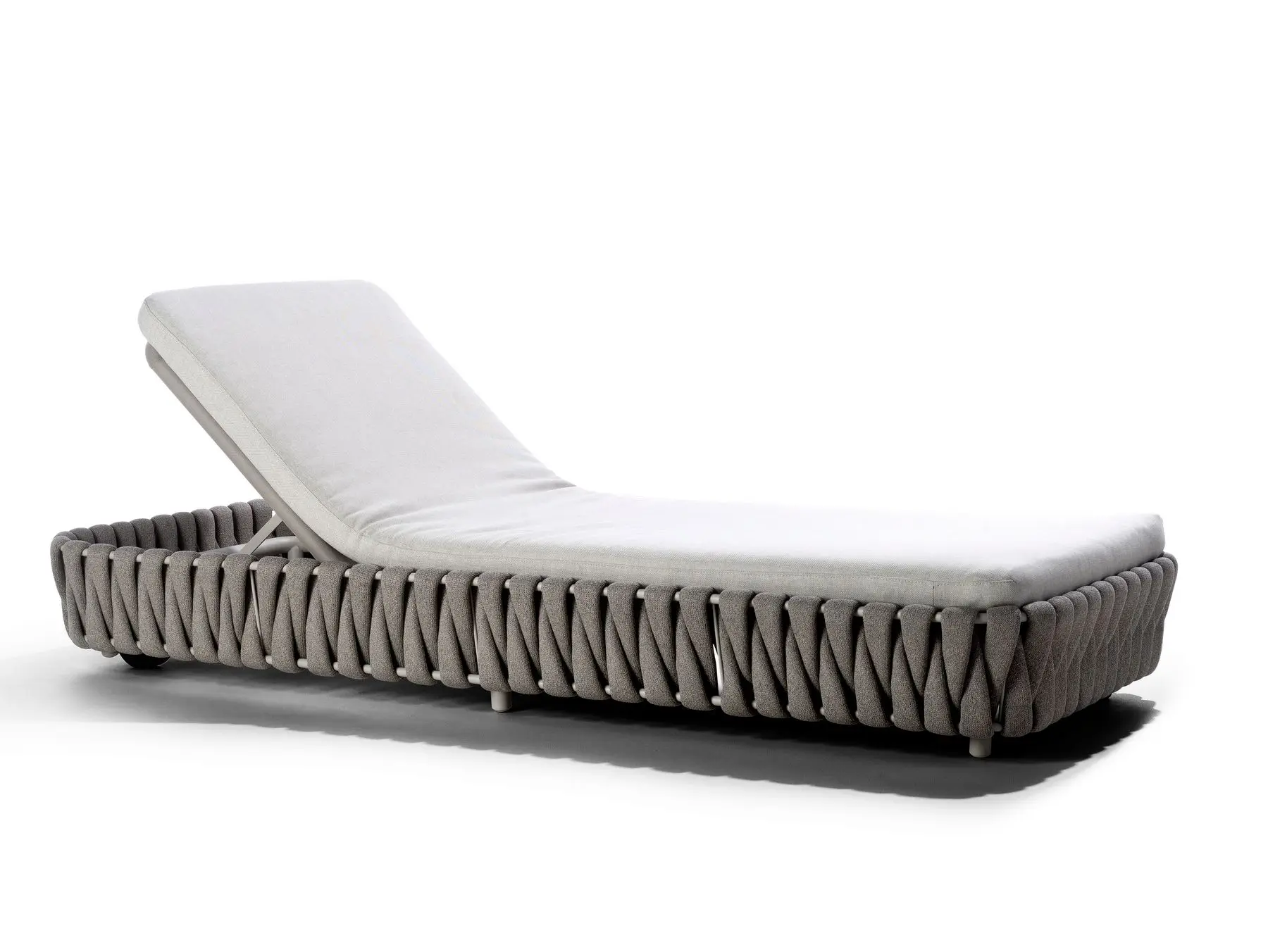 Pool Waterproof Daybed Outdoor Rope Aluminium Chaise Sun Loungers Patio ...