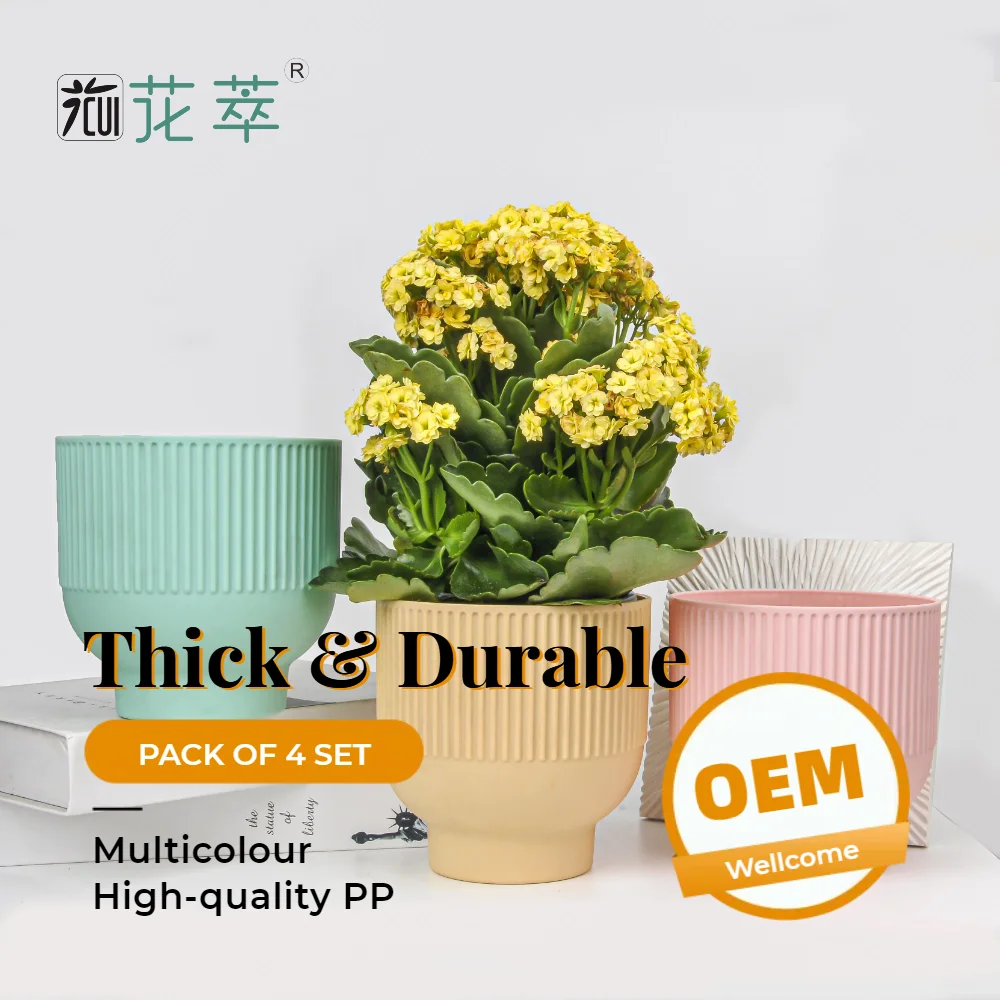 4pcs Simple Modern Retro Hotel Home Decoration Planting Plastic Plant ...