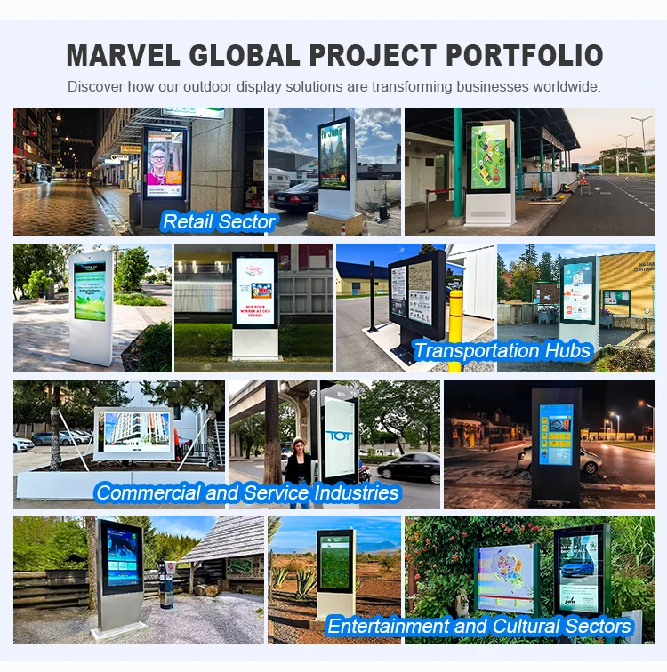 Customized 4K Bus Station Smart City Outdoor Totem Display