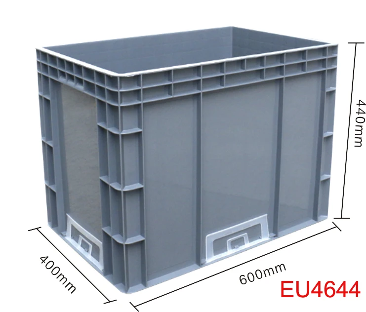 Stackable Plastic EU Crates with Lid - Durable & Convenient