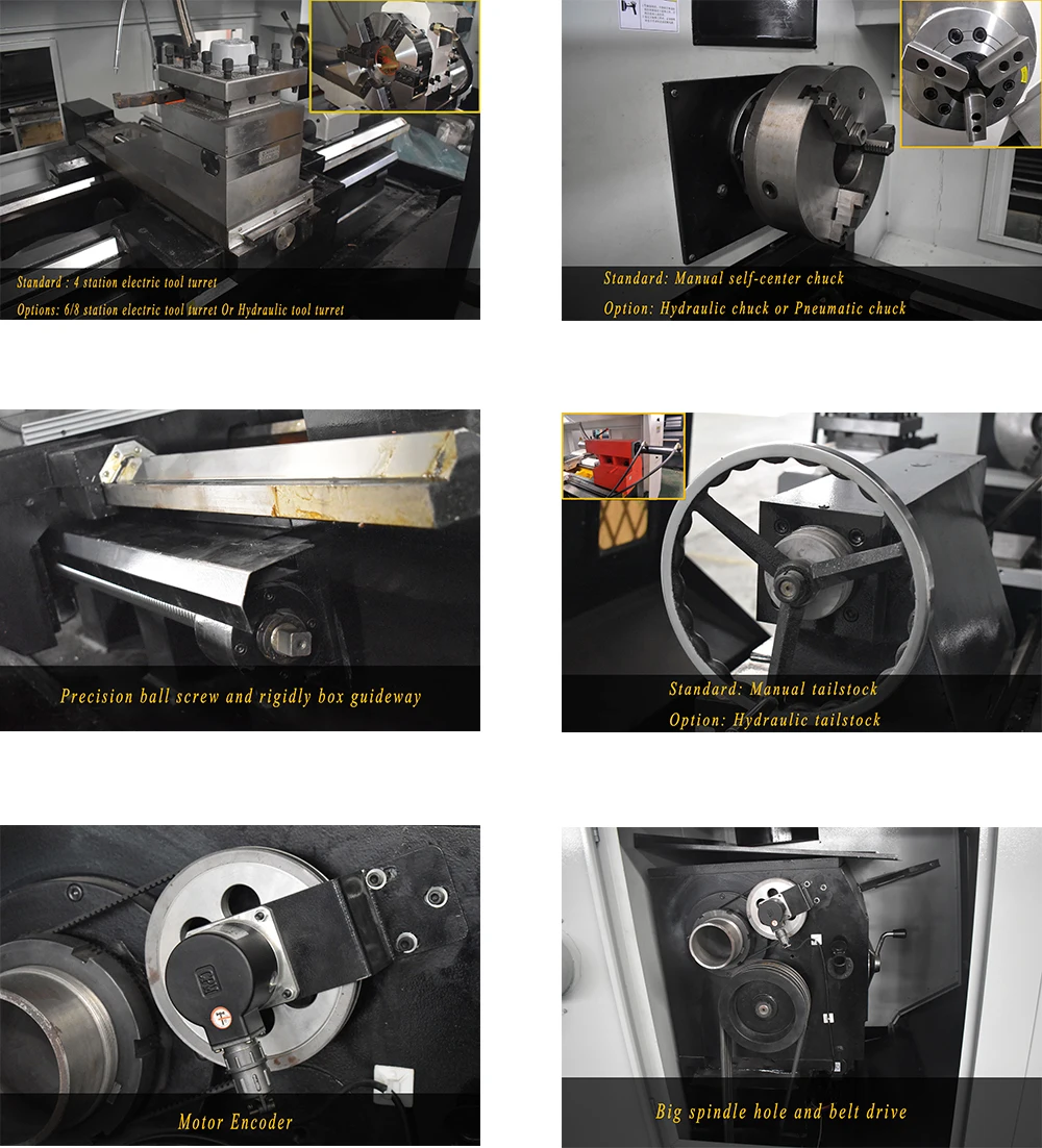 Small Cnc Lathe With Y Axis Mini Turning Machine With Bar Feeder - Buy ...