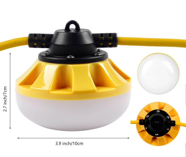 200ft 200w Temporary Lighting,Ip65 Weatherproof Super Bright Industrial ...