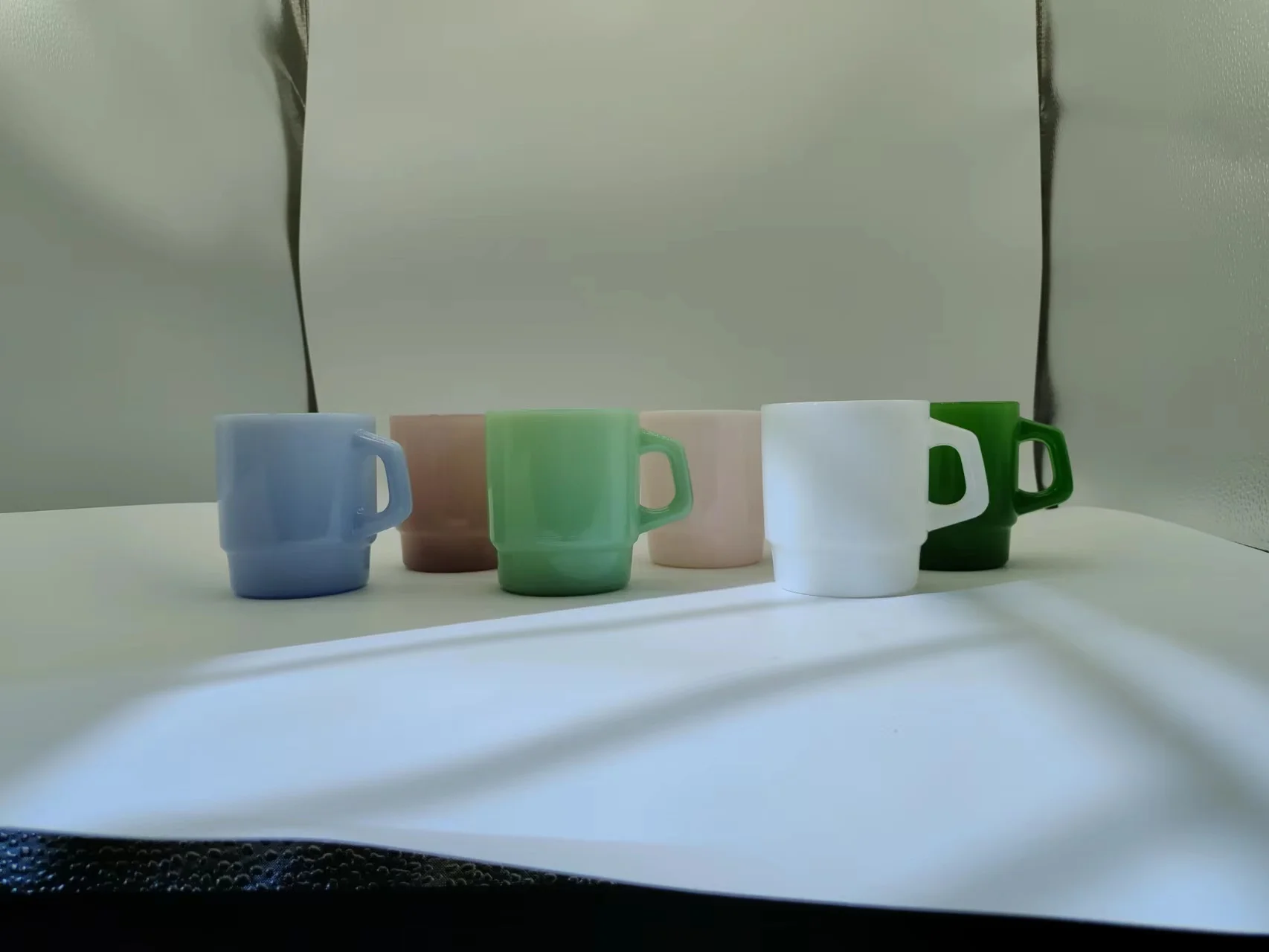 Custom Hand Blown Jade Colored Borosilicate Drinking Glass Coffee Cup ...