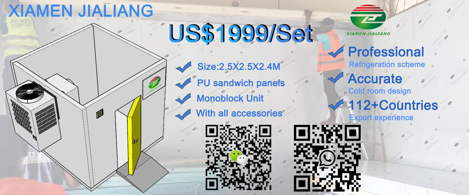 2HP Monoblock Condensing Unit for 30 Cubic Meter Cold Room