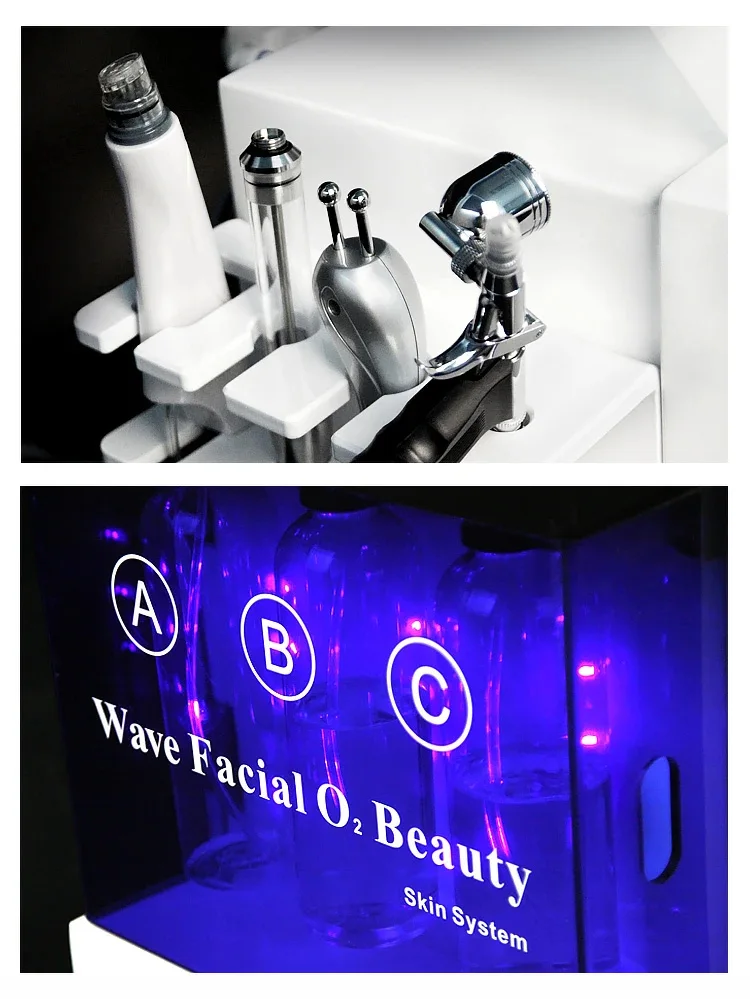 Portable Hydra Spa Facial Machine Hydra Dermabrasion Spray Gun Bio Face ...