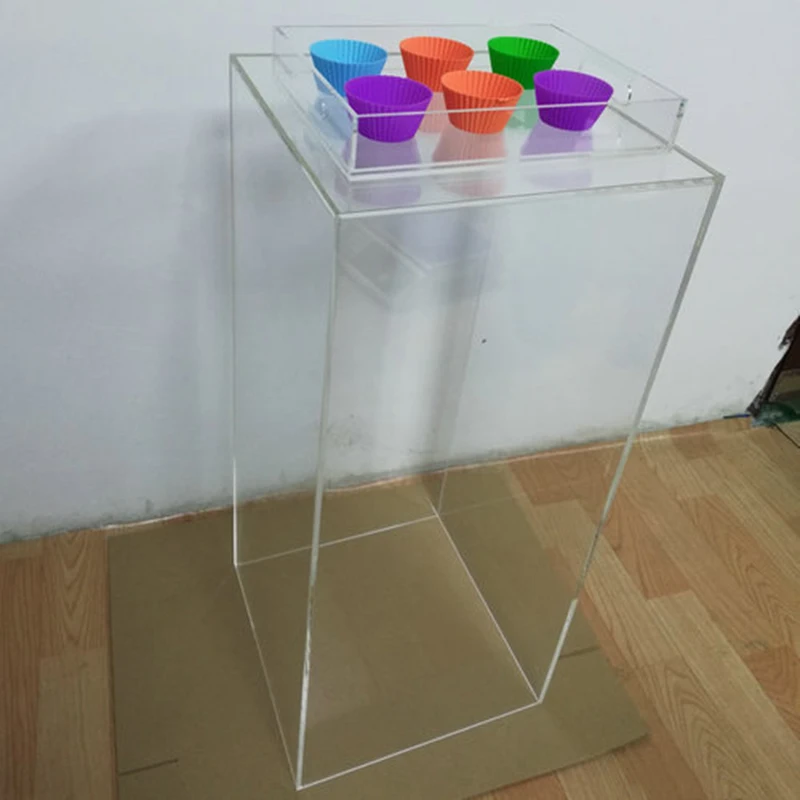 Clear Acrylic Plinth Display Set for Wedding & Events