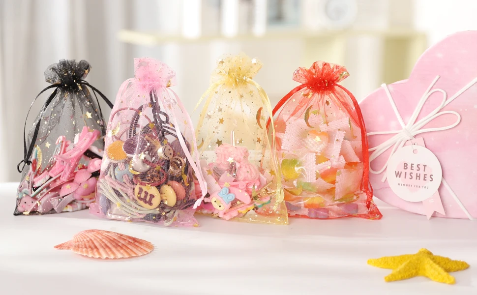 Mesh Gift Bags with Drawstring - Perfect for Wedding Favors