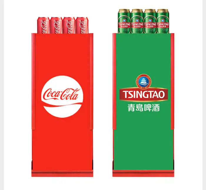 Customized Spring Loaded Auto Lift Display Beverage Vender