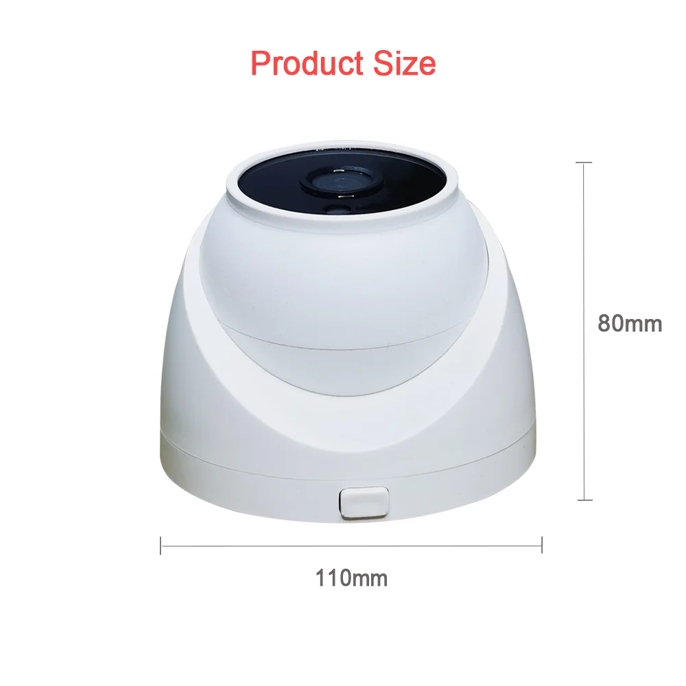 8mp 4k Ultra Hd Ip Dome Security Camera Support Audio Recording Ip66 H ...