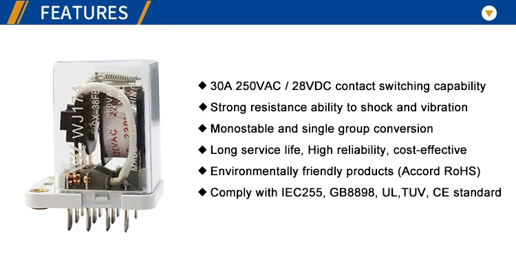 30a 24vdc 220v 3z Power Relays Jqx 38fb Breaker Miniature Relays Rele ...