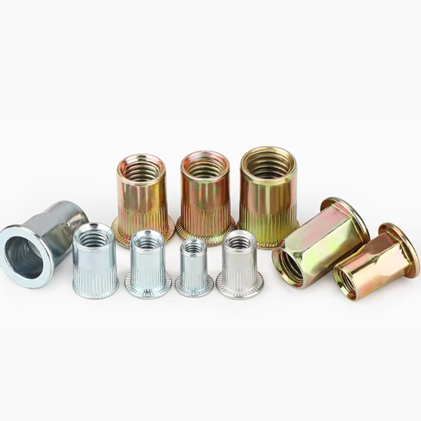 Hexagon Rivet Nut/half Hex Blind Rivet Nut Steel Rivnut Metric Carbon ...