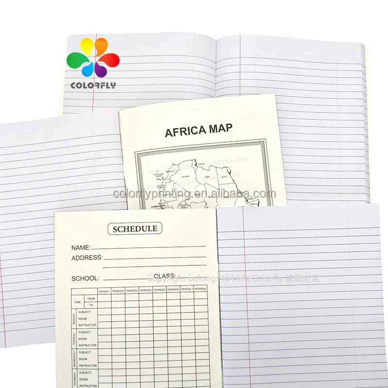 Wholesale Custom Design Bulk Printed Exercise Books