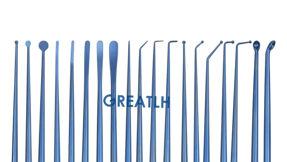 The Basis Of Surgical Instruments Titanium 19pcs Micro Nerve Instrument ...