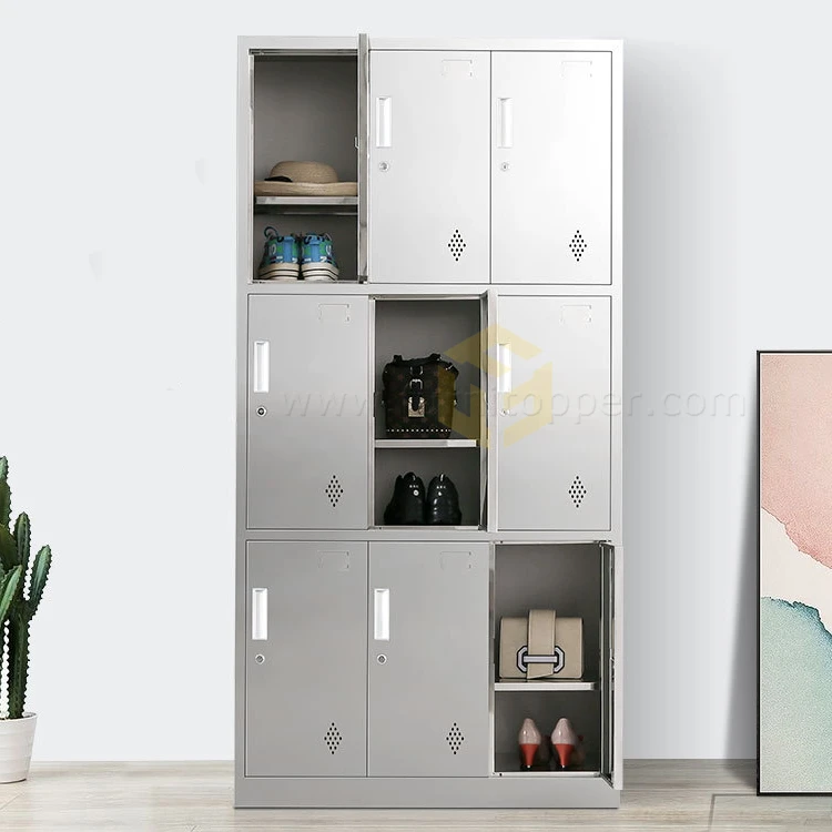 Hospital Locker Room Metal Wardrobe Cabinet Scientific Lab Personnel ...