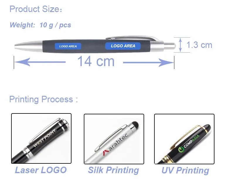 Wholesale Cheap Advertising Rubber Promotion Link Pen