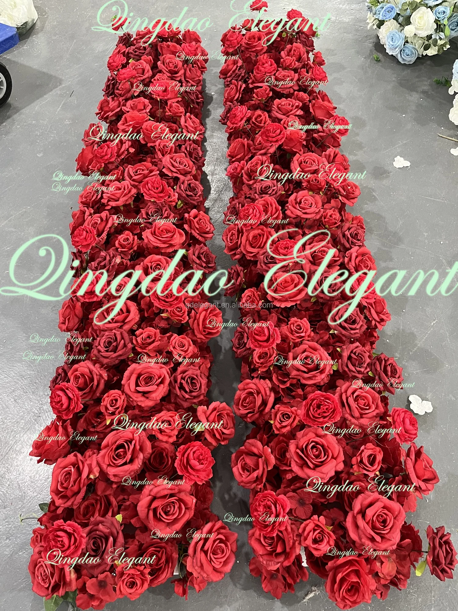 EG-WD94 Luxury Silk 80 Large Red Flower Ball Wedding Centerpieces