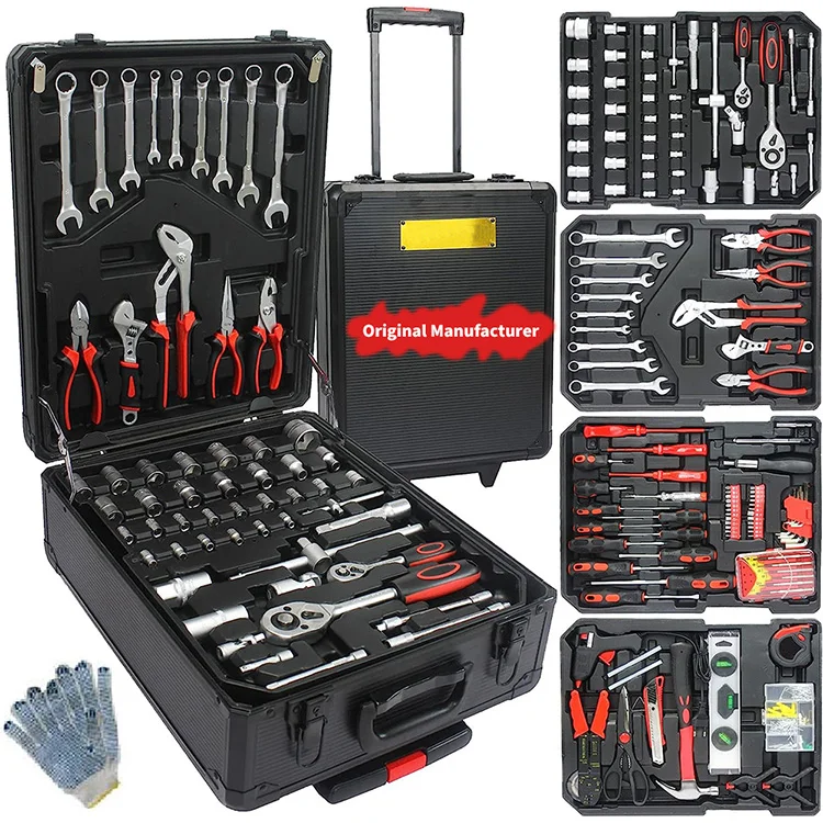 Trolley Tool Set Tool Box with 889pcs Tools with Aluminum Trolley Case ...