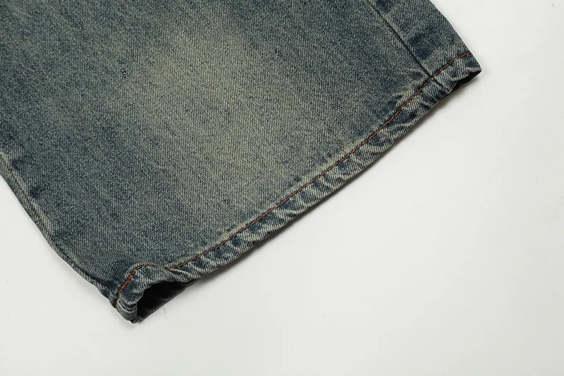 Sy-81102 Girls Streetwear Y2k Blue Bootcut Jeans For Women Bow Slim Fit ...