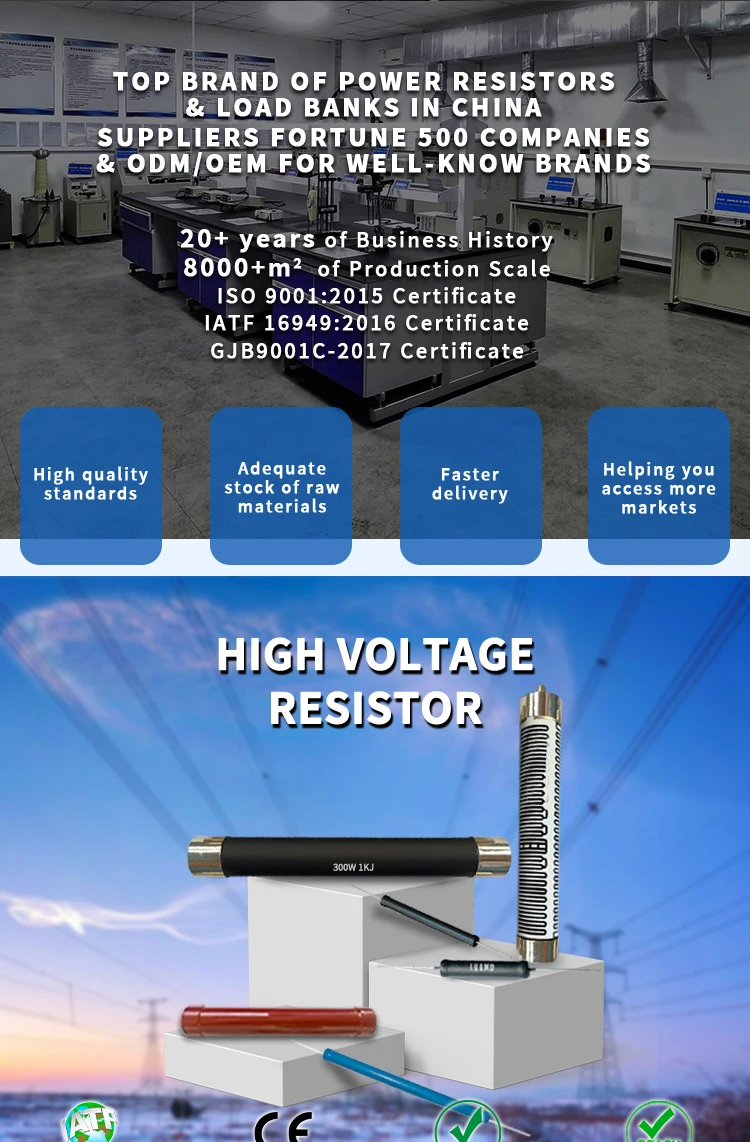 Cylindrical High Voltage Resistor For Aerospace Technology - Buy High ...