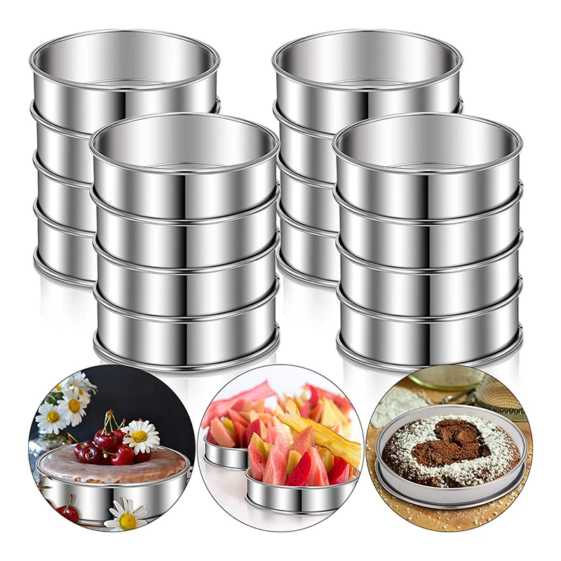 English Muffin Crumpet Double Rolled Tart Rings Stainless Steel Muffin ...