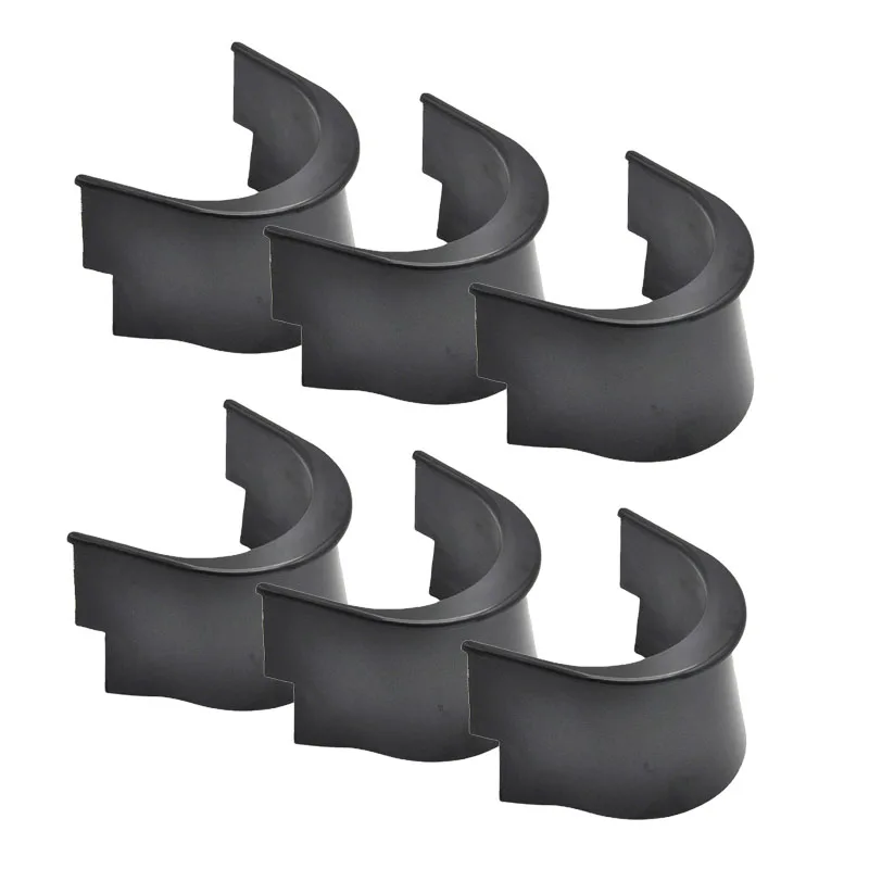 6 Pcs Billiards Plastic Durable Replacement 4 Corner 2 Side Pool Table ...