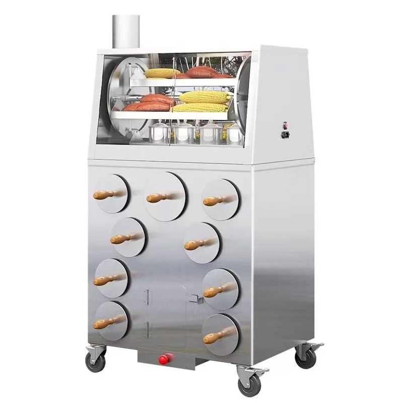 Stainless Steel Sweet Potato Corn Baking Machine Multifunctional Pizza ...
