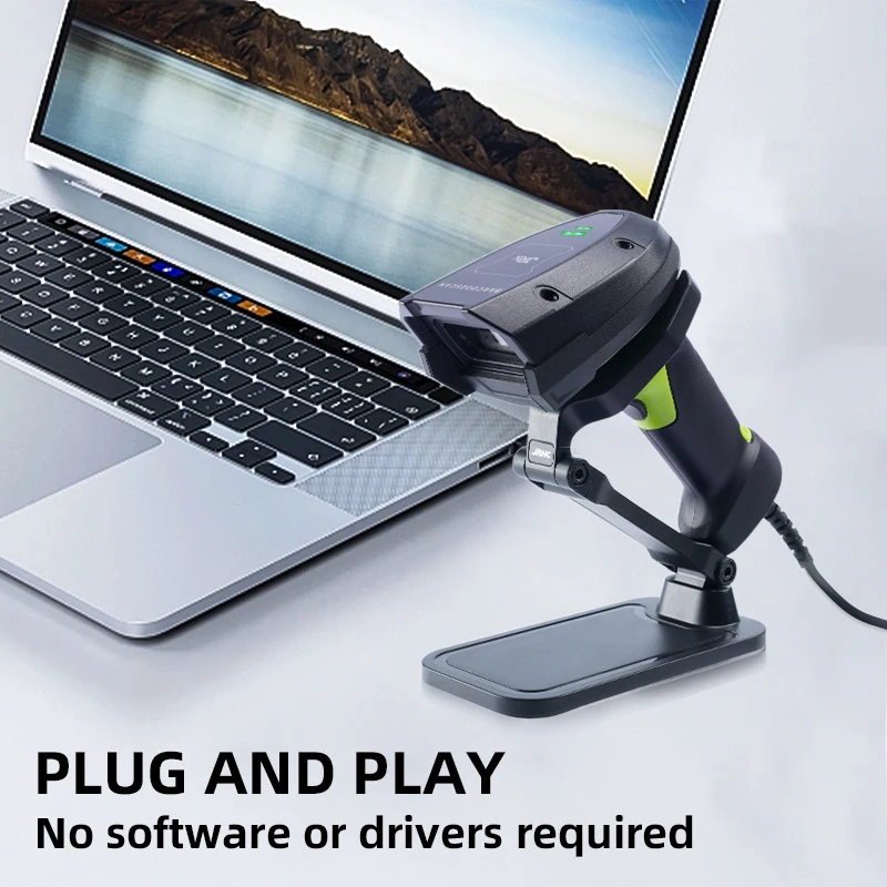 Corded Industrial Handheld Barcode Scanner JR SL3678-DB Industrial ...