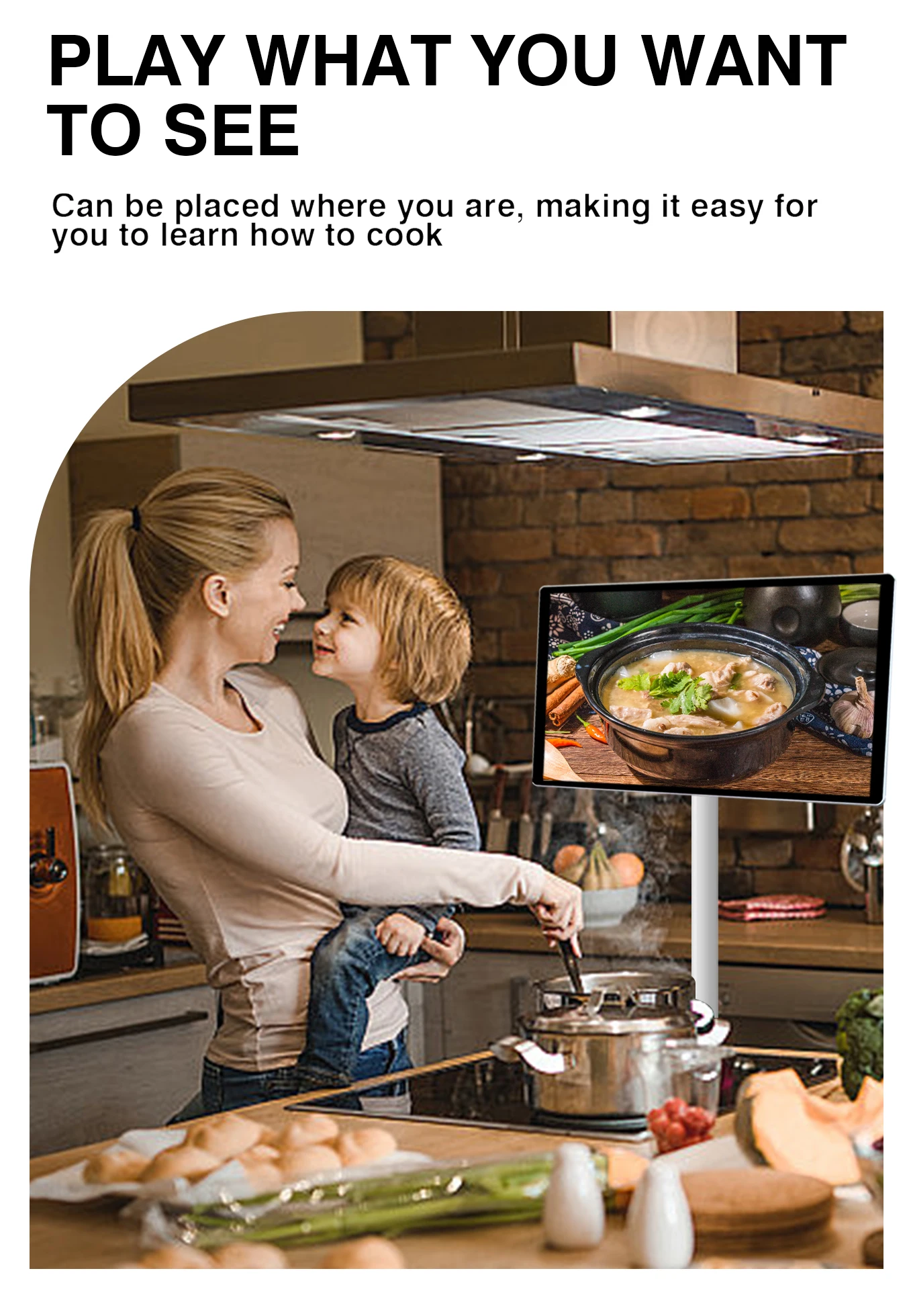 Vanplex Stand By Me Smart Tv Screen 21.5 27 32 Inch Lcd Capacitive Type ...