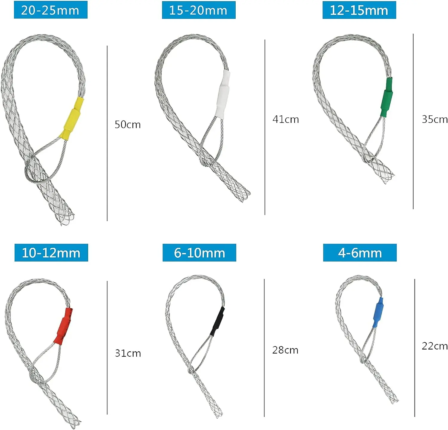 4-6mm Cable Pulling Grip Sock with 5mm Nut Flexible Eye| Alibaba.com