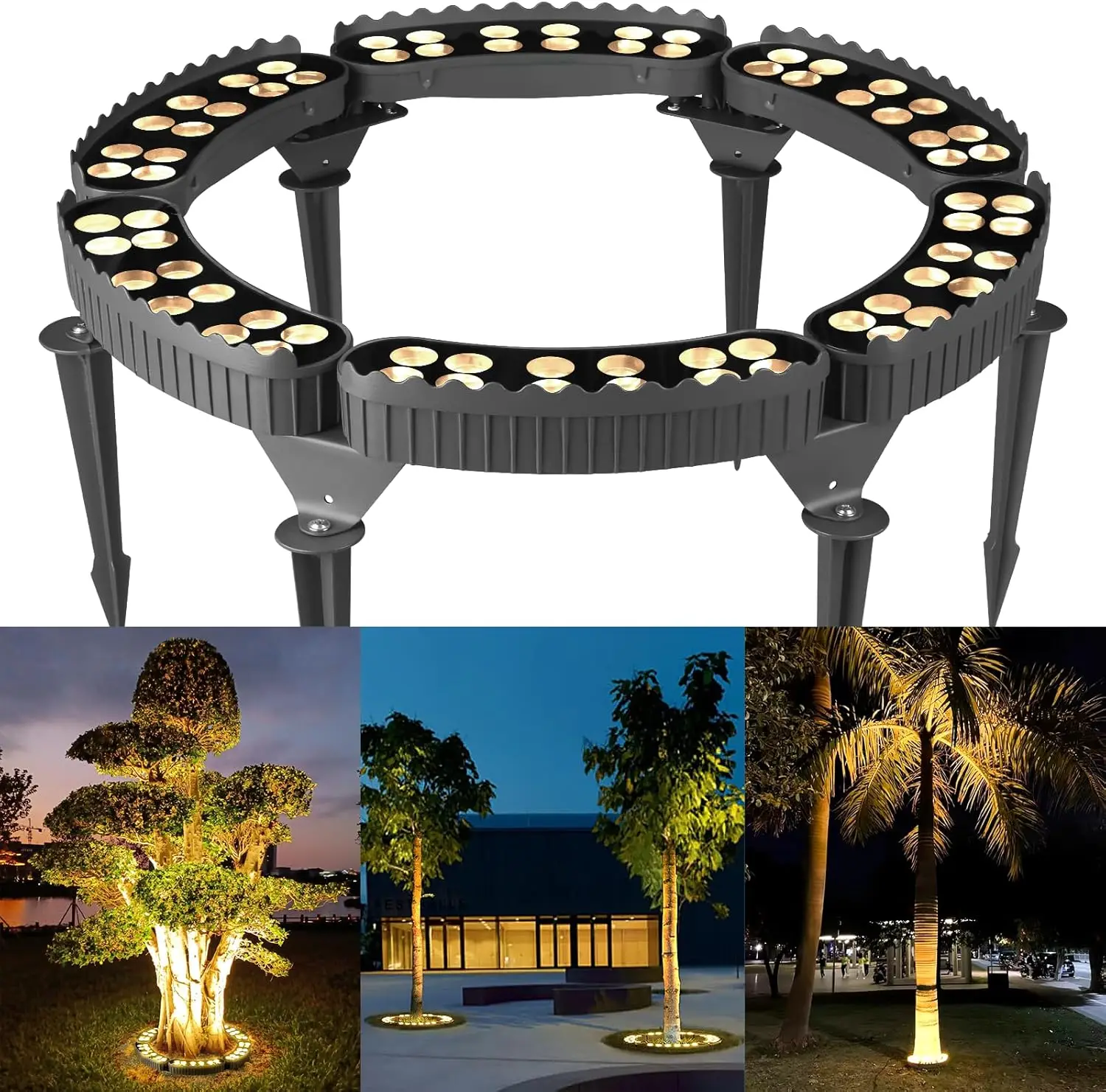 24V Hug Tree Light Ring Lamp for Palm Tree Outdoor Waterproof IP67 LED ...