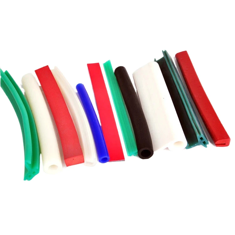 Customized Colors Transparent Silicone Extrusion Profile Strip Sample ...