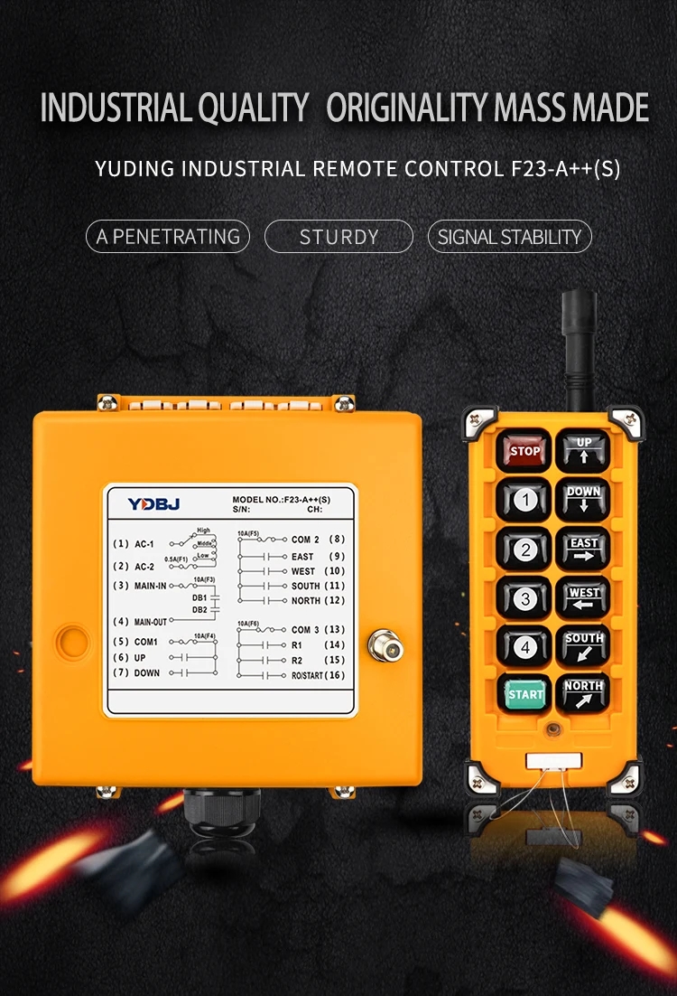 Crane Radio Remote / Controller Model : F23-a++ 12v Mini Relay Wireless ...
