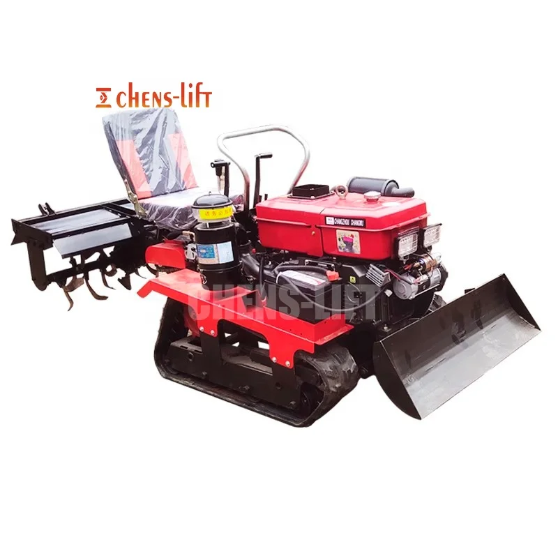 Multi-function 20 hp Rice diesel Nepal Crawler Tiller Crawler Tractor ...