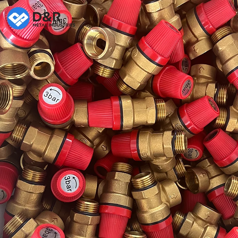 D&R Plumbing System Boiler Safety Set Brass Valve Body & Vent Valve ...