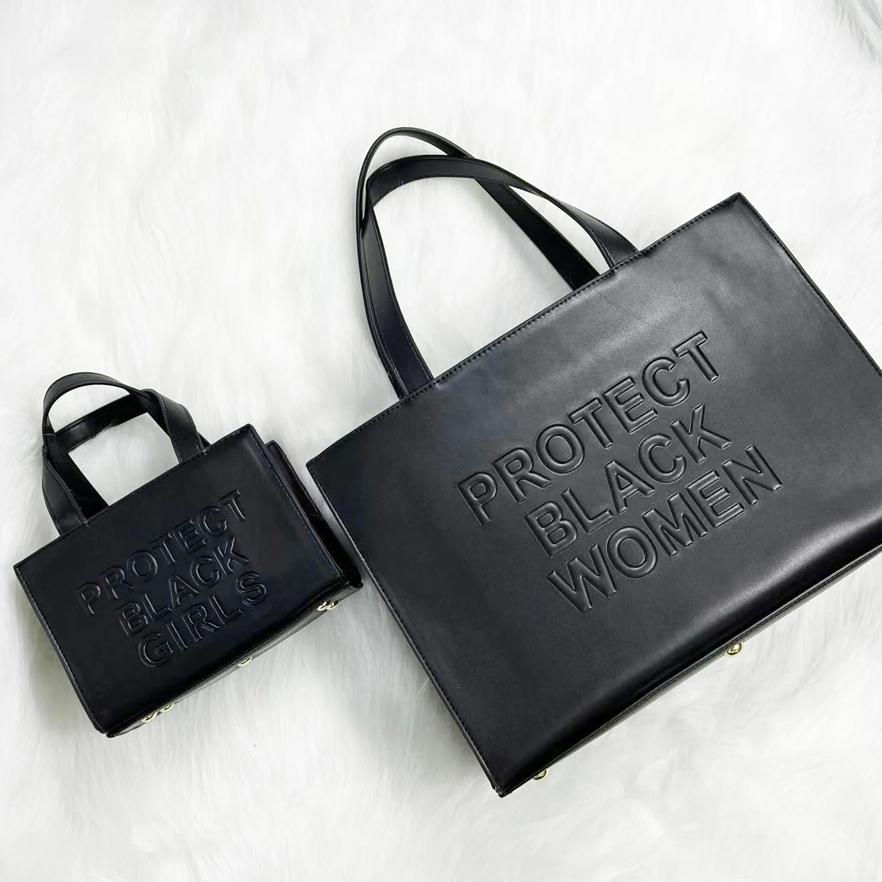 Custom Embossed Logo Leather Bags Women Handbags Ladies Hand Bags ...