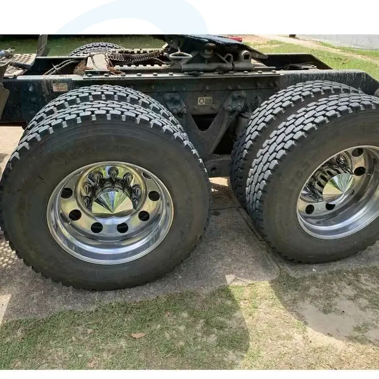 Custom Semi Truck Chrome Axle Wheel Cover Combo Kit W/33mm Thread-on ...