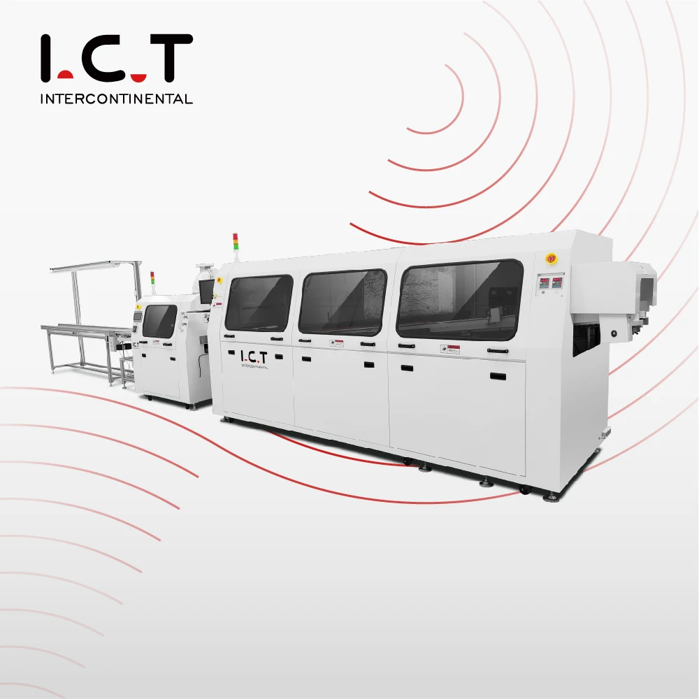 Fashion THT Production Line DIP Line Process Wave Soldering Machine ...