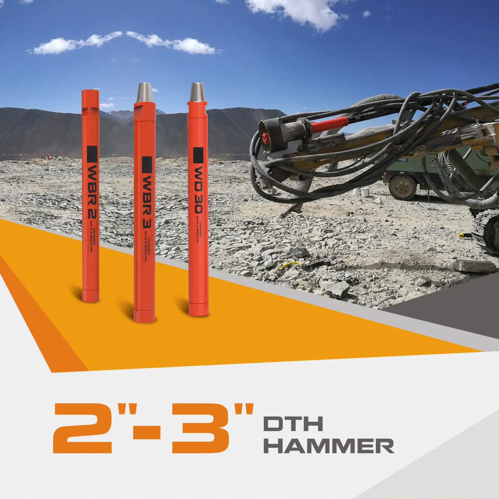 2inch to 3inch COP/DHD Down the Hole Rock Drilling Water Well Drilling ...