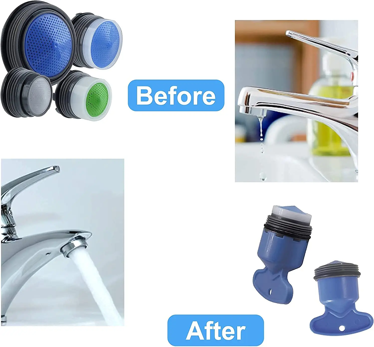 Water Flow Saver Restrictor Control Valve Flow Faucet Aerator - Buy ...