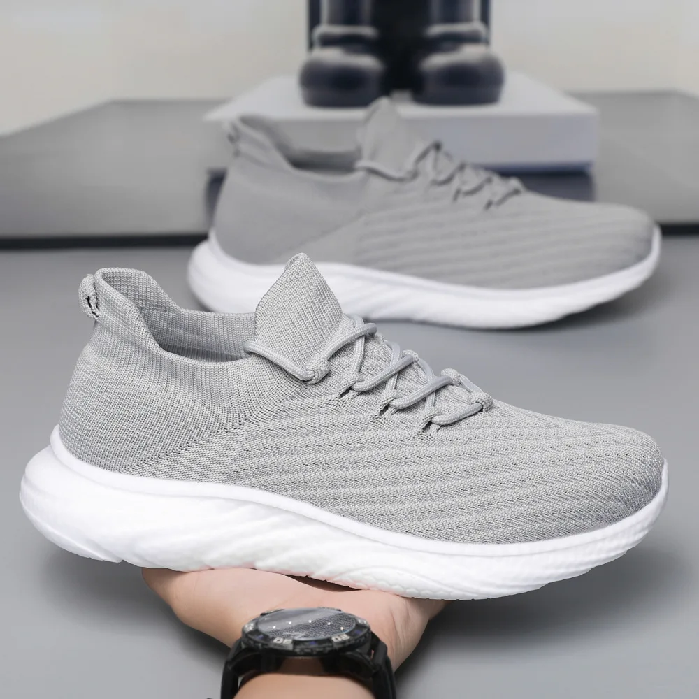 china wholesale mesh slip on walking durable cheap online man shoe sports mesh running shoes