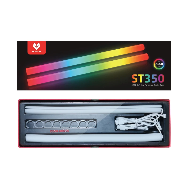 COOLMOON ST350 Liquid Cooler Tube ARGB Vest for PC CPU