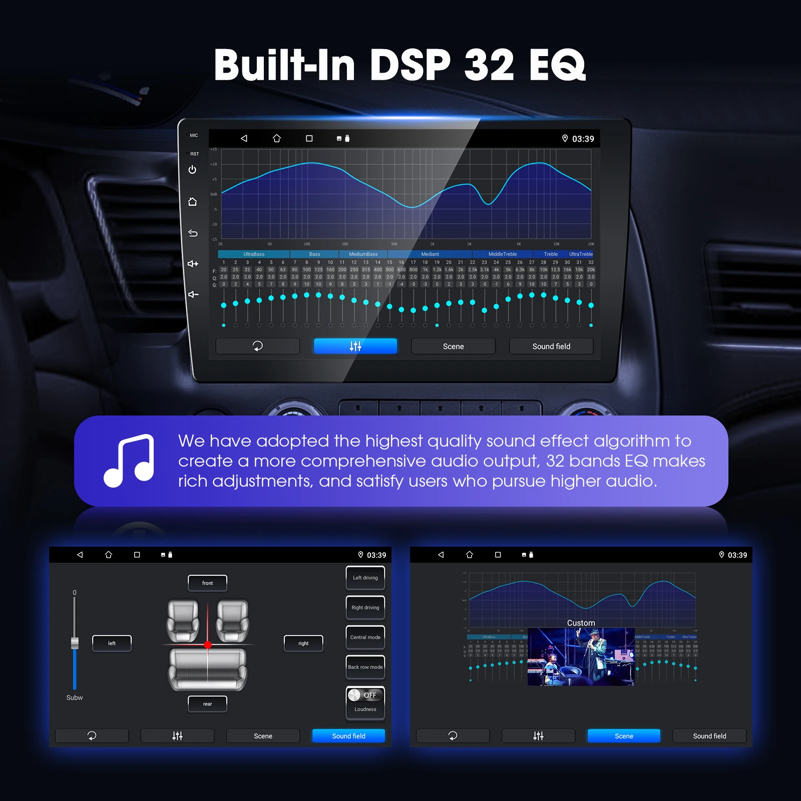 9 Inch Touch Screen - Universal Car Stereo with Carplay