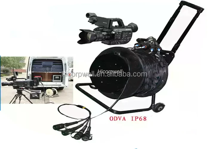 Portable Sdi Cable Reels Drum Fiber Optical Patch Cable 100m Price ...